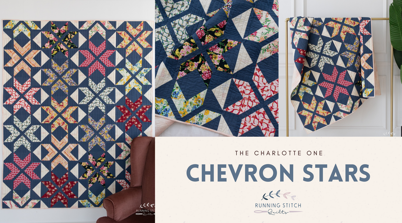 Chevron Stars - The Charlotte One - Running Stitch Quilts