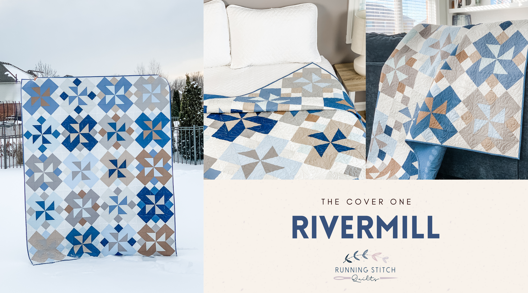 Rivermill Quilt Pattern - The Solids One - Running Stitch Quilts