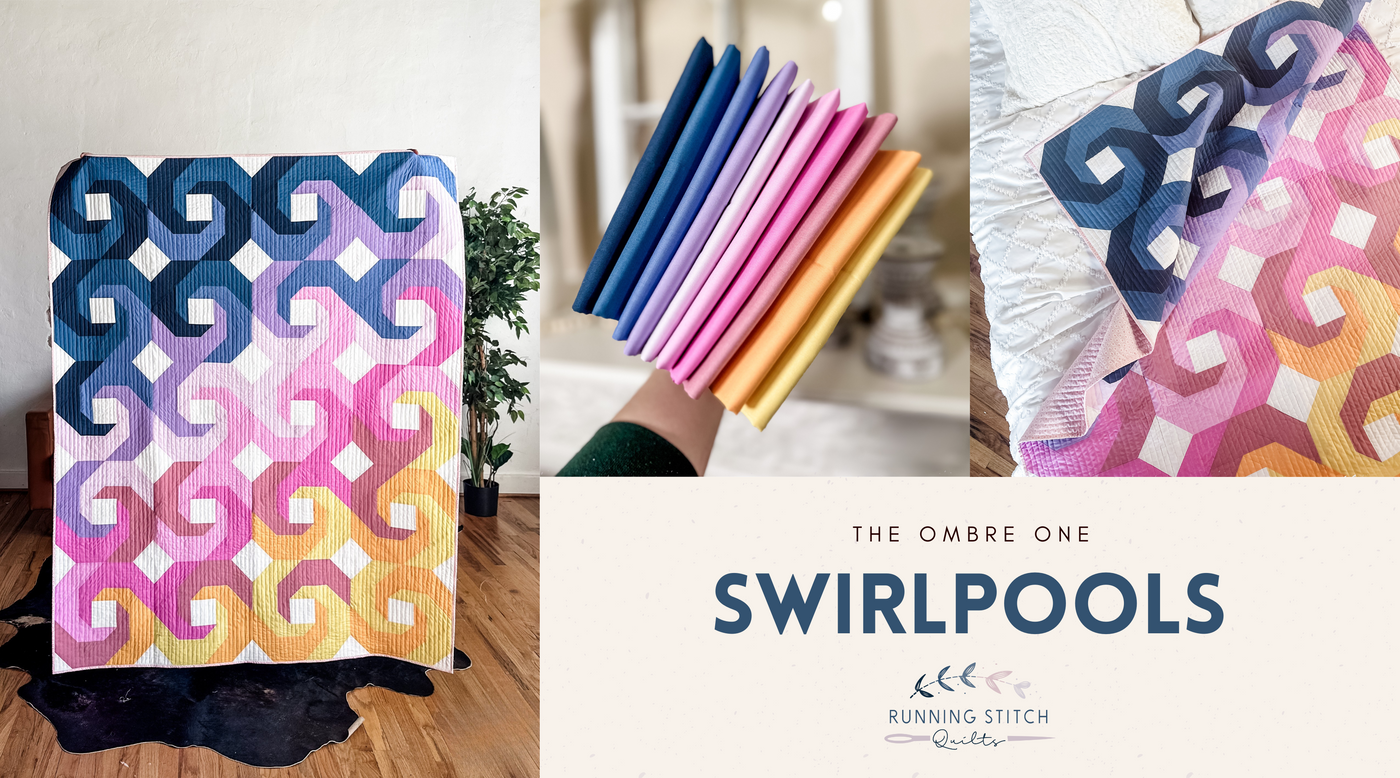 Swirlpools - The Cover One - Running Stitch Quilts