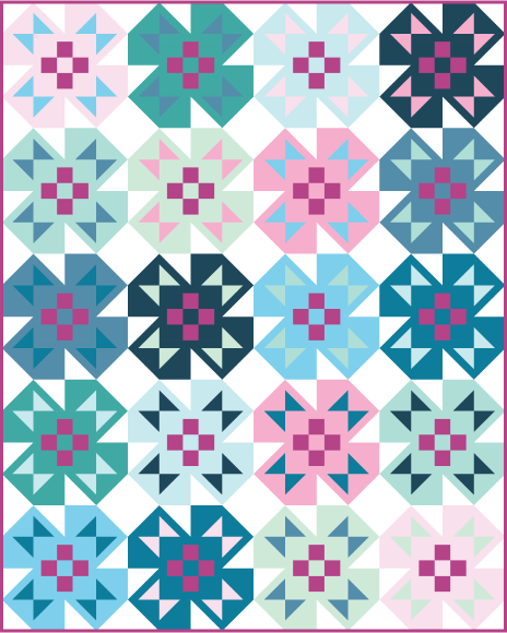 Spring Garden Quilt Pattern - PDF - Running Stitch Quilts