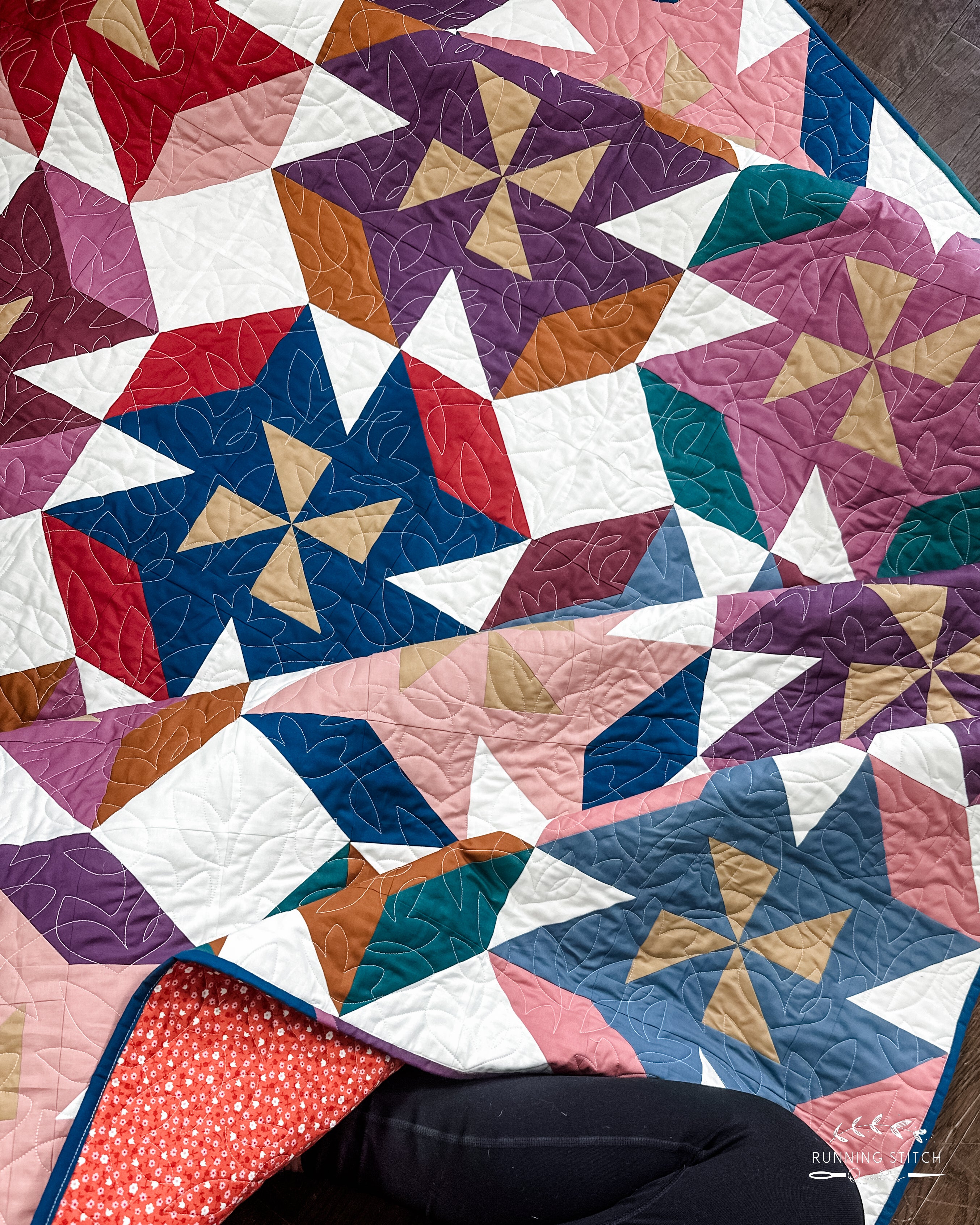 Autumn Garden Quilt Pattern - PDF - Running Stitch Quilts