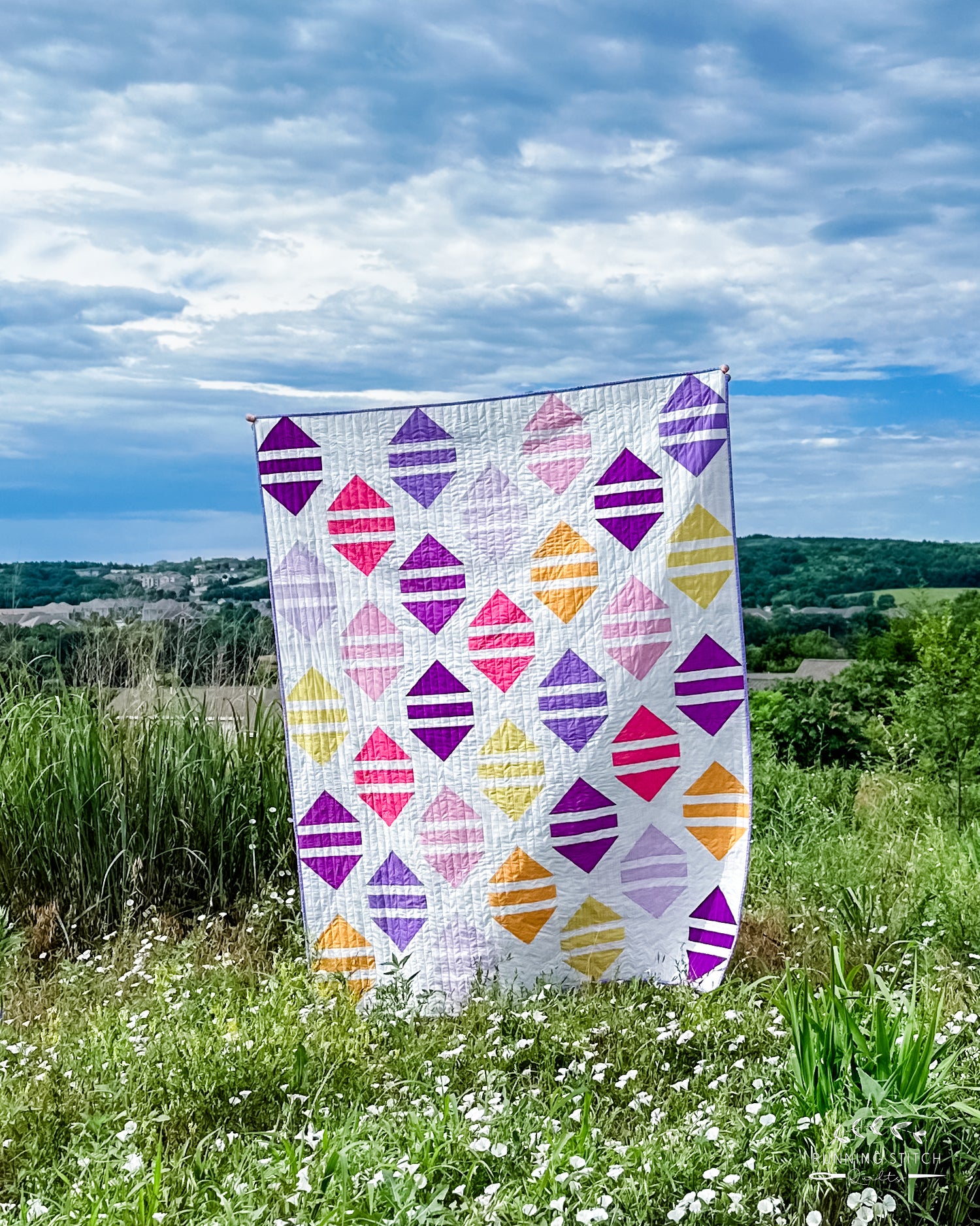 Mod Tops Quilt Pattern - PDF - Running Stitch Quilts