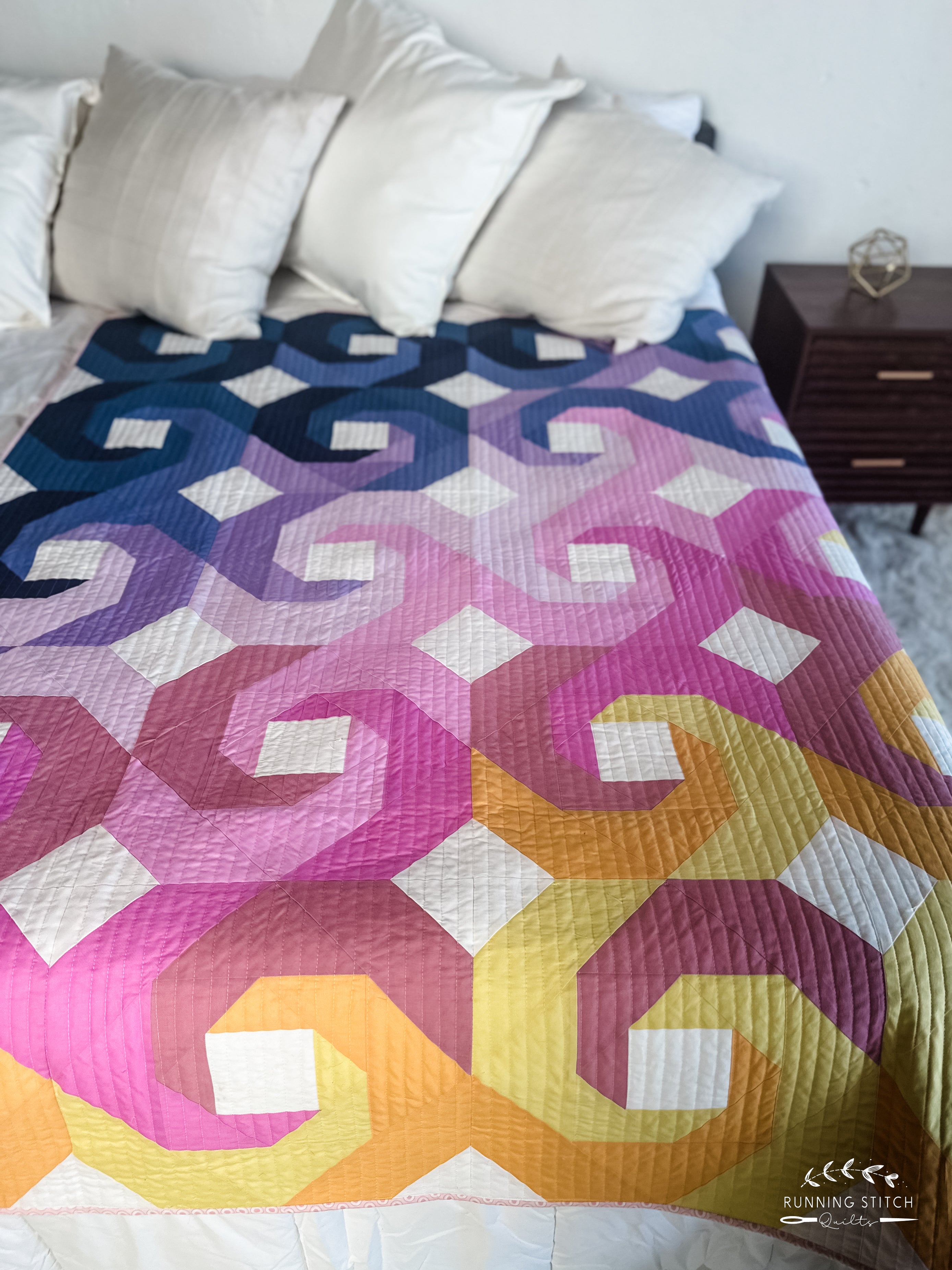 Swirlpools Quilt Pattern - PDF - Running Stitch Quilts