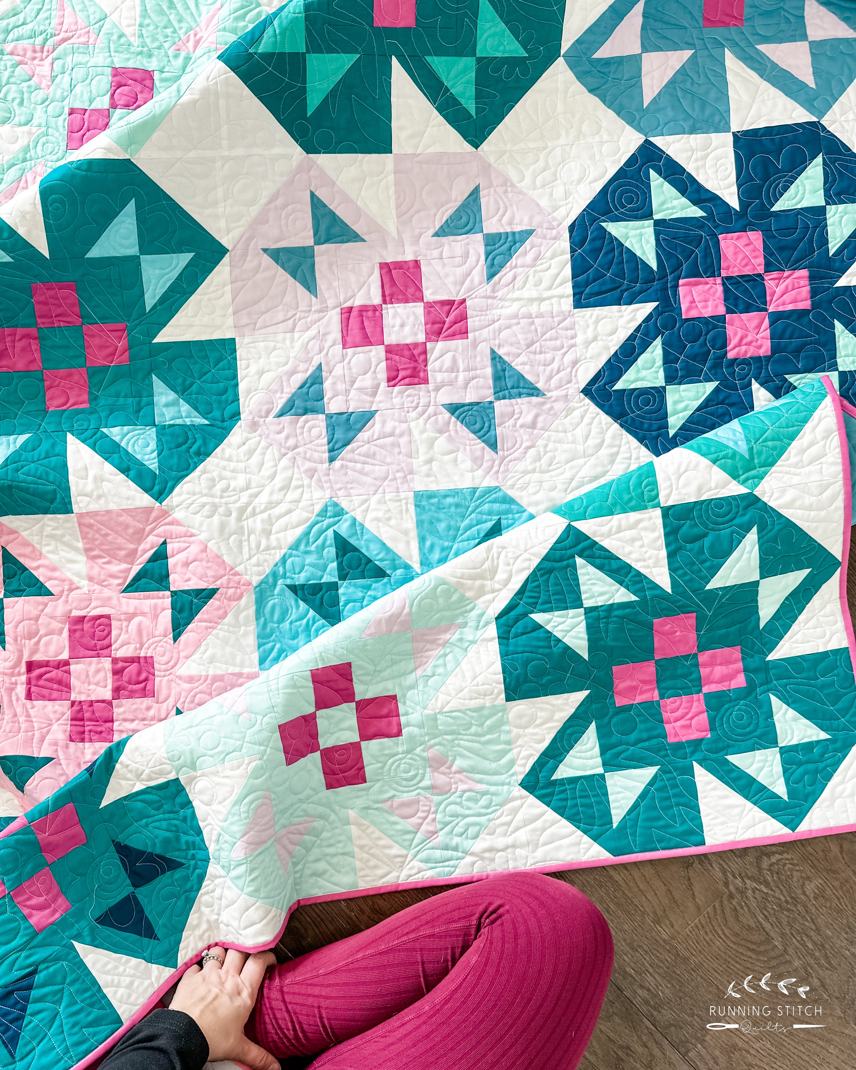 Spring Garden Quilt Pattern - PDF - Running Stitch Quilts
